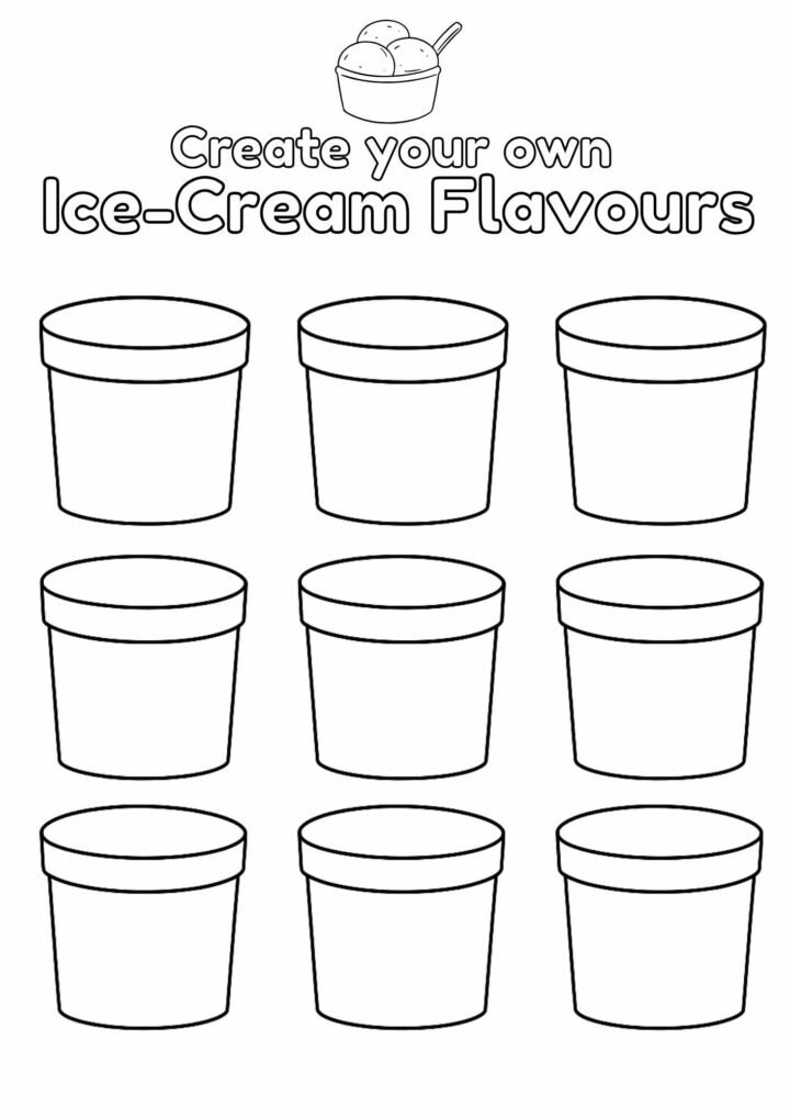 Create Your Own Ice-Cream Flavours Worksheet for Kids ...