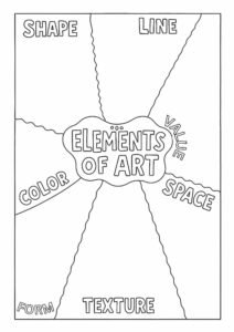 Free Elements of Art Worksheet for Kids – Shape, Line, Color, Value ...
