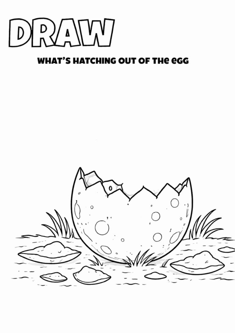What’s Hatching Out of the Egg Worksheet for Kids – Free Printable