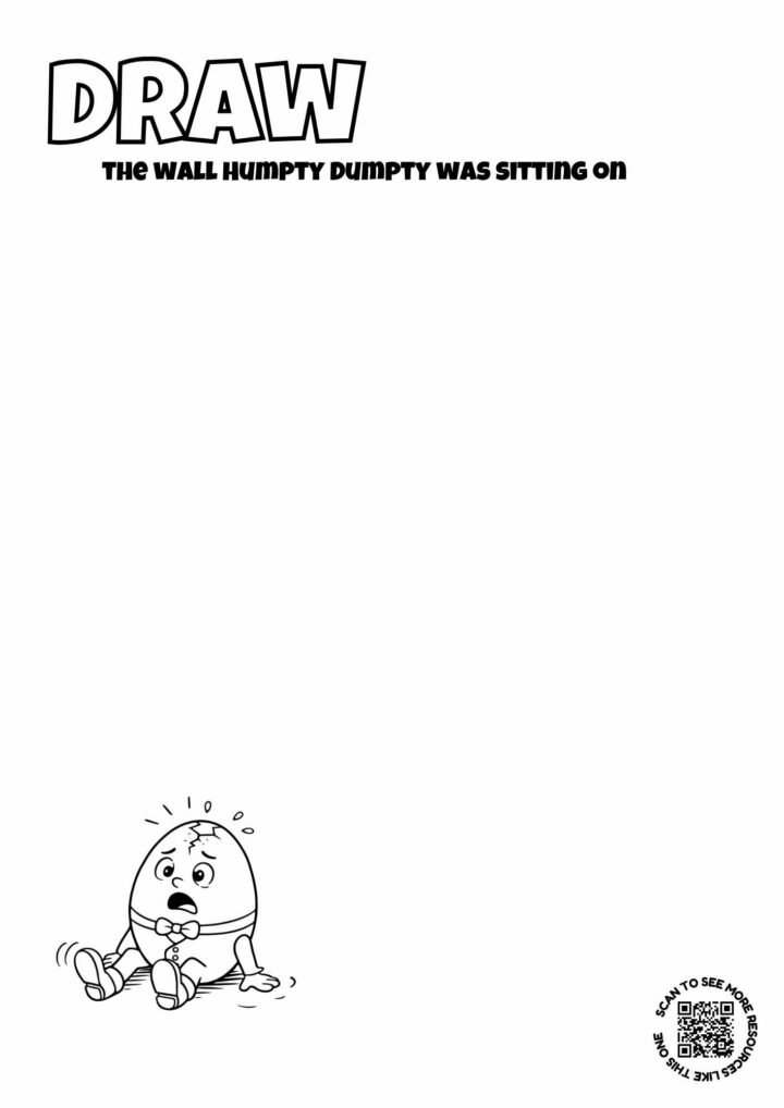 Draw the Wall Humpty Dumpty Was Sitting On – Humpty Dumpty Drawing ...